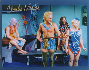 Charles Napier Autographed Photos Frame