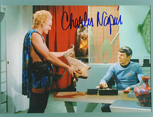 Charles Napier Autographed Photos Frame